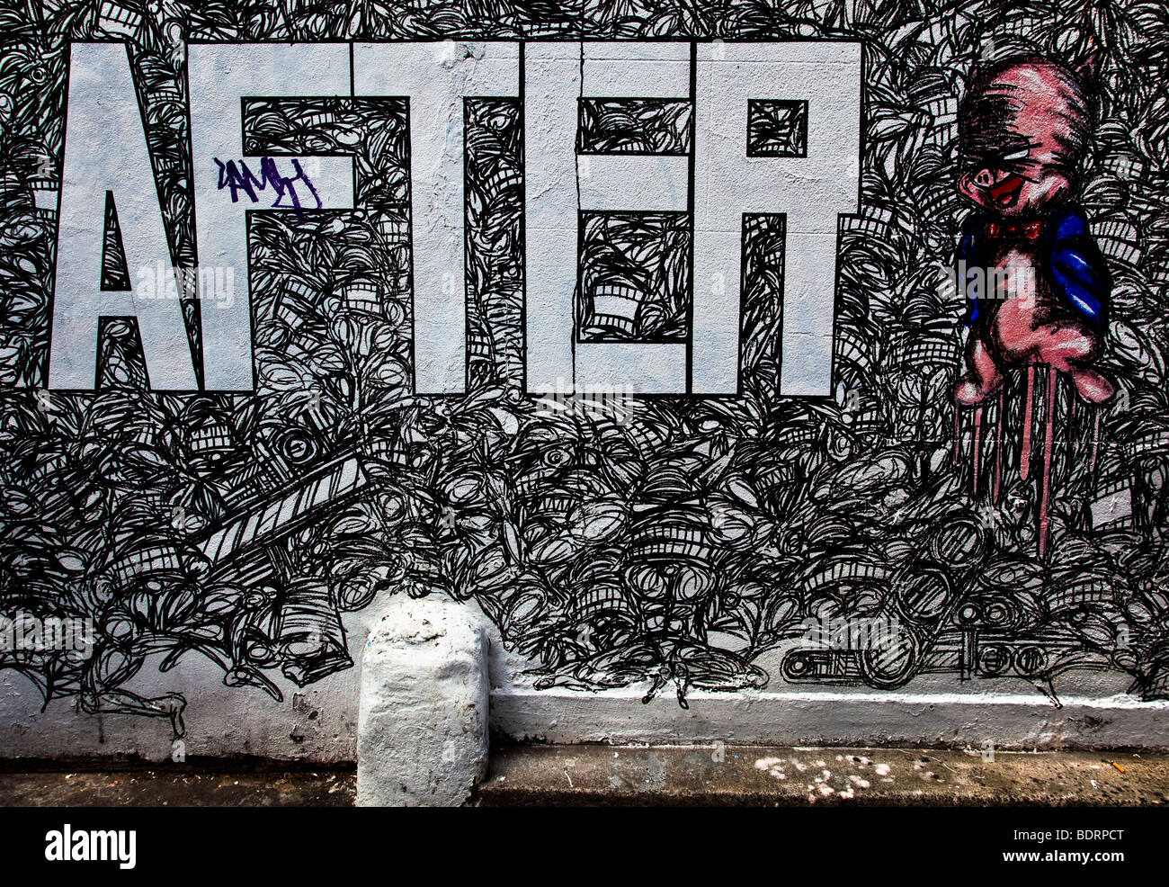 Brick Lane mural Stock Photo - Alamy