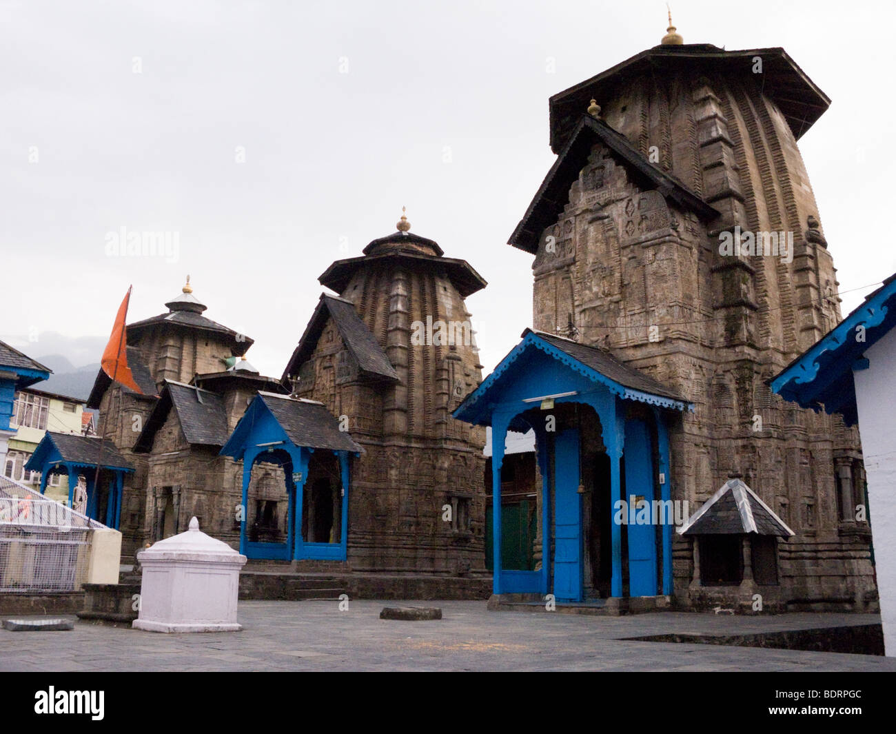 Sikhara towers in the Laxmi Narayan Temple complex. Chamba, Himachal ...