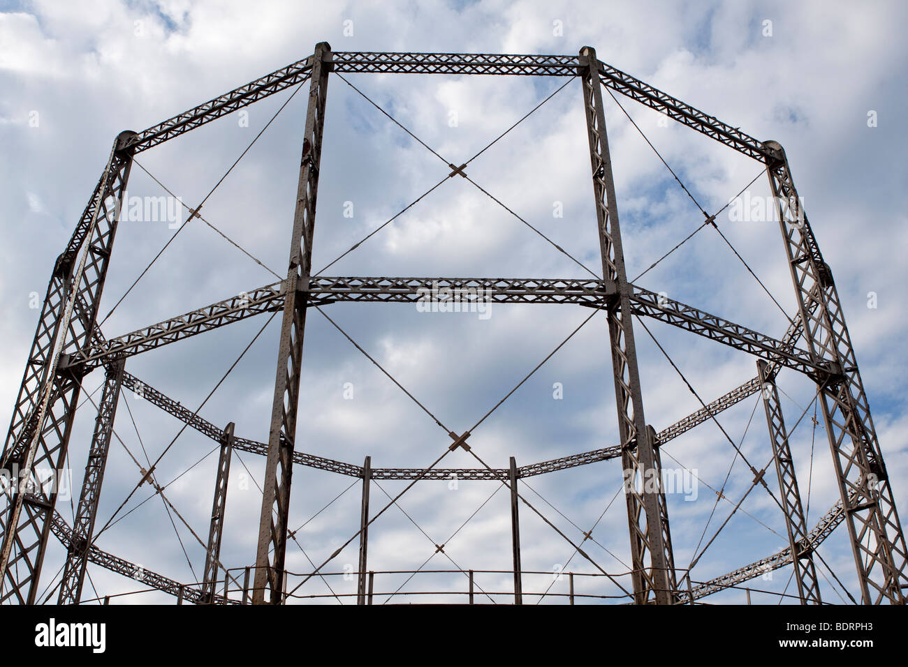 Empty gasometer gas storage tank hi-res stock photography and images ...