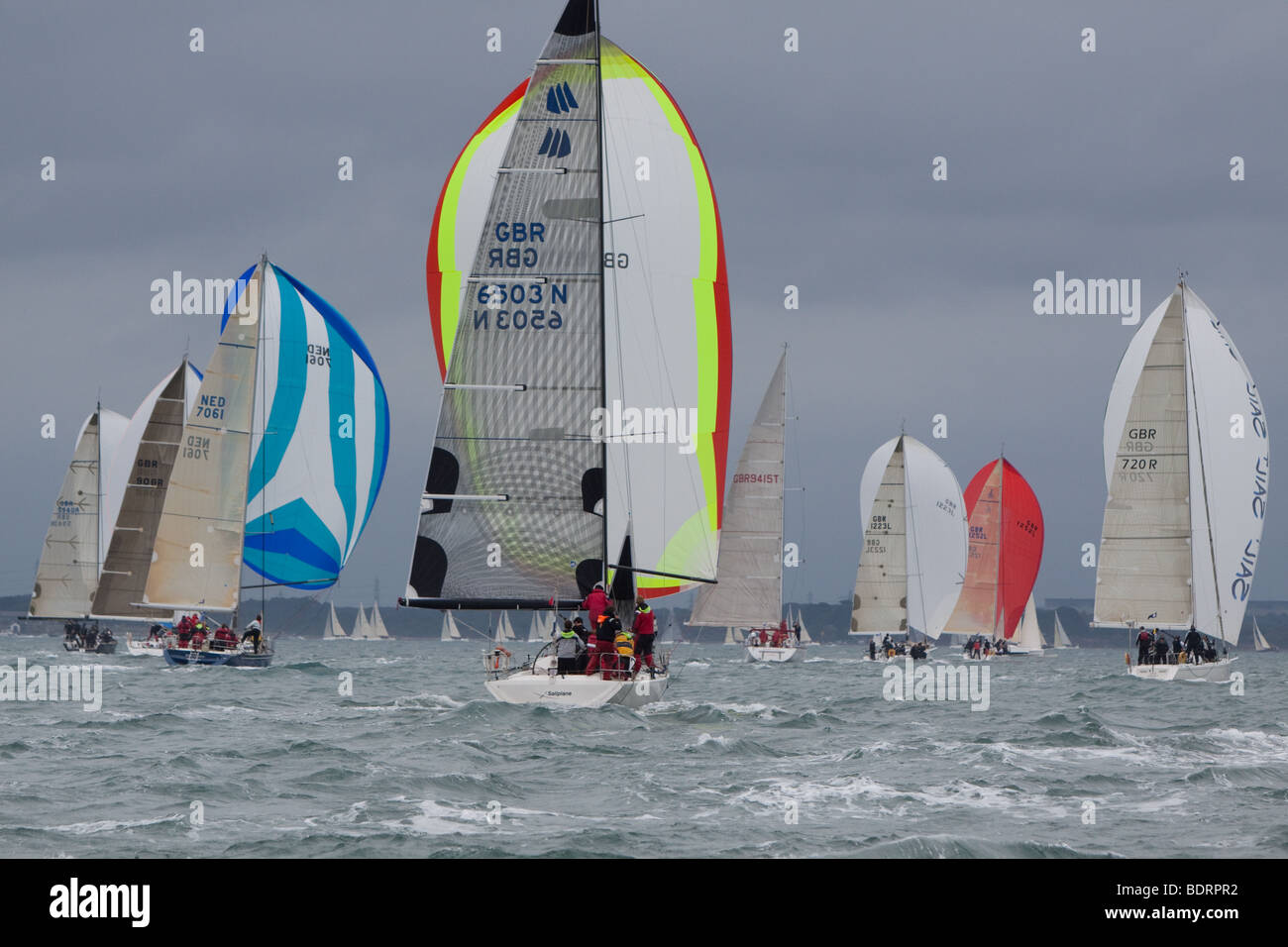 Cowes week boats hi-res stock photography and images - Alamy