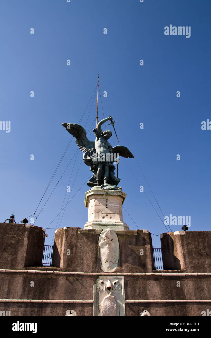 St michael statue hi-res stock photography and images - Alamy