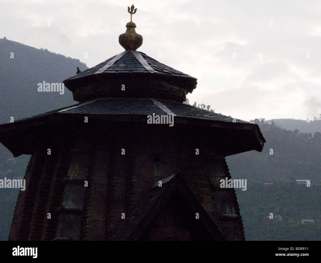 The top of a Sikhara tower at the Laxmi Narayan Temple complex. Chamba ...