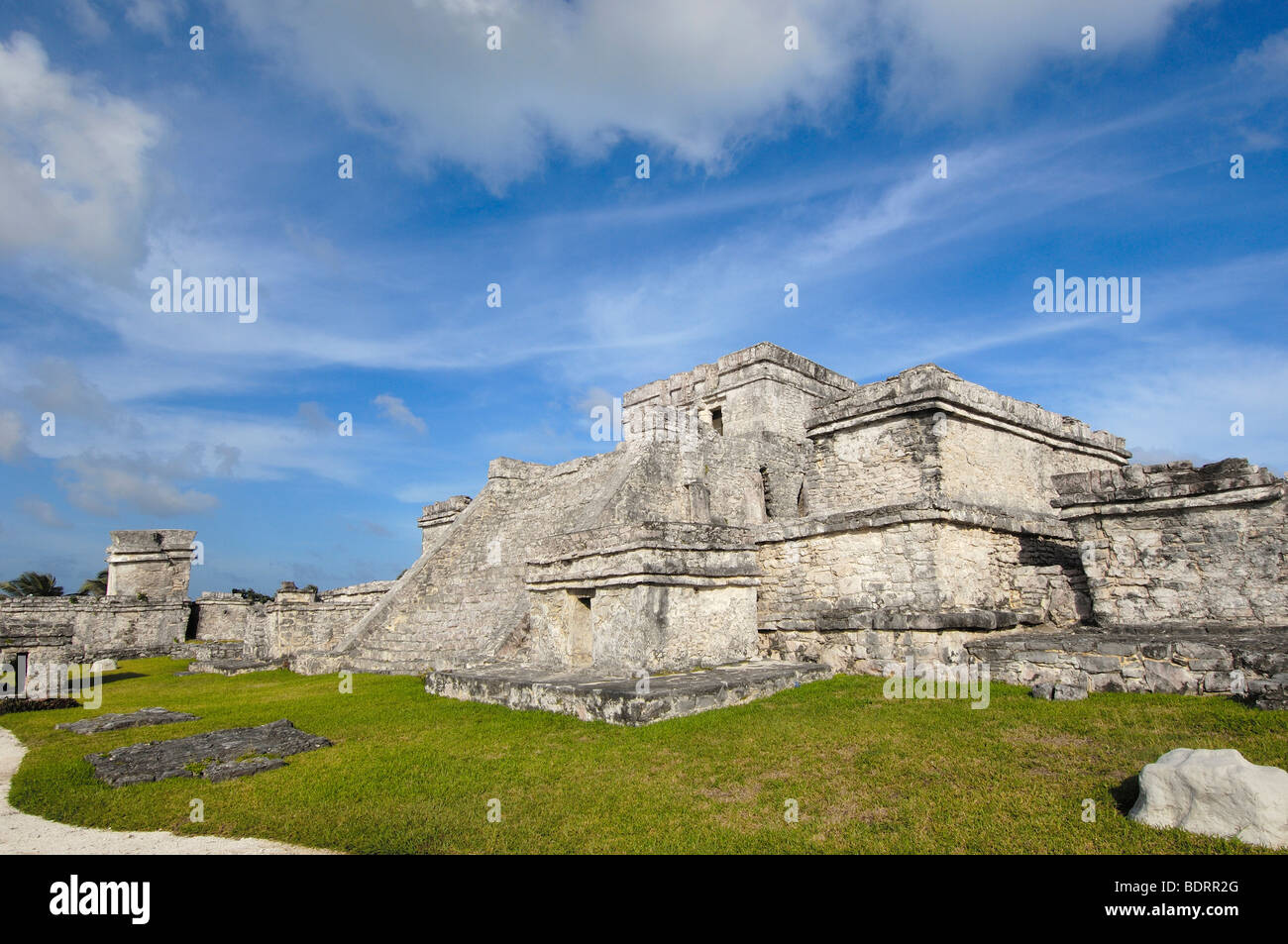 The castle (El Castillo). Mayan ruins of Tulum (1200-1524). Tulum ...