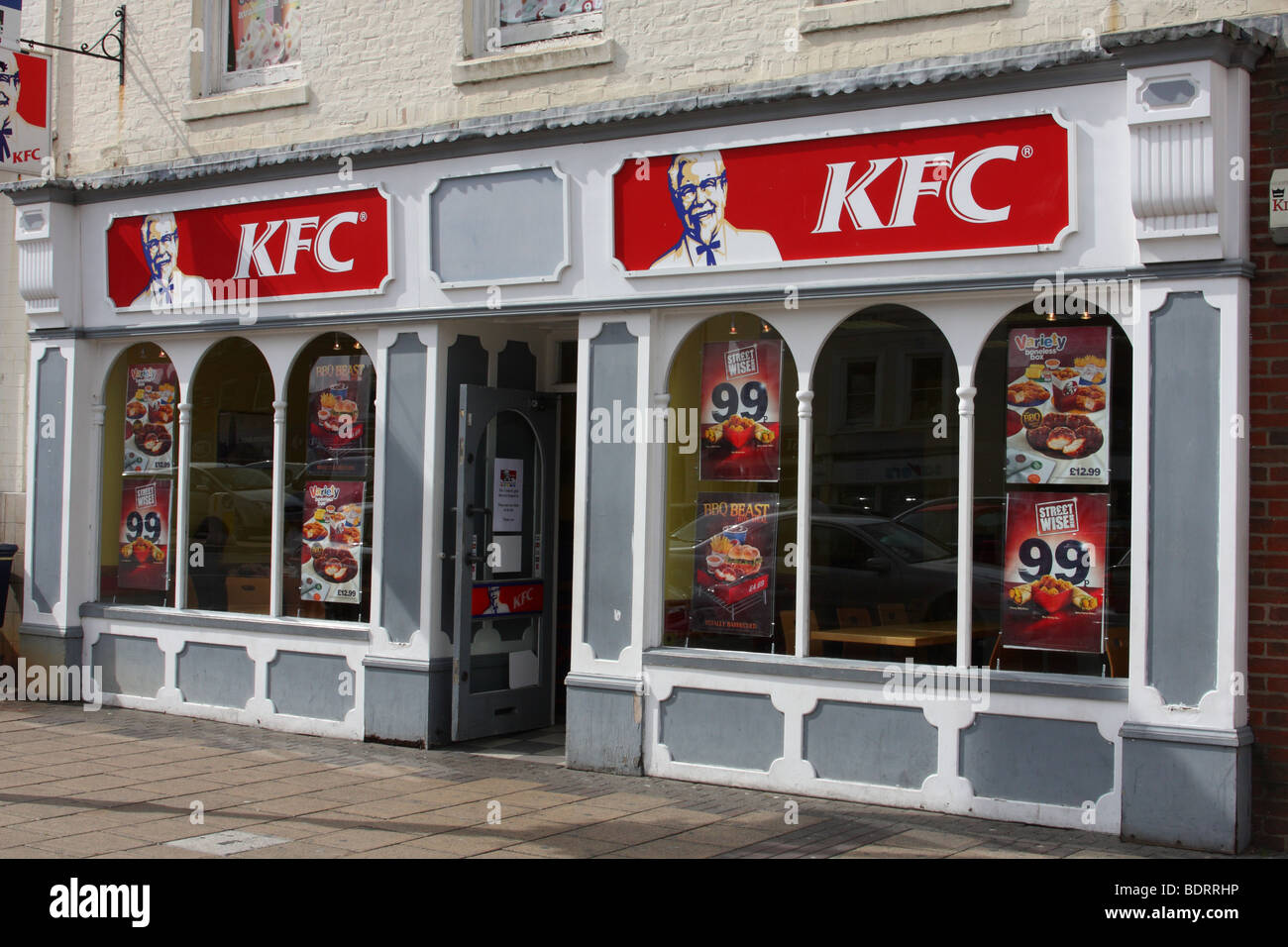 A KFC restaurant in a U.K. town Stock Photo - Alamy