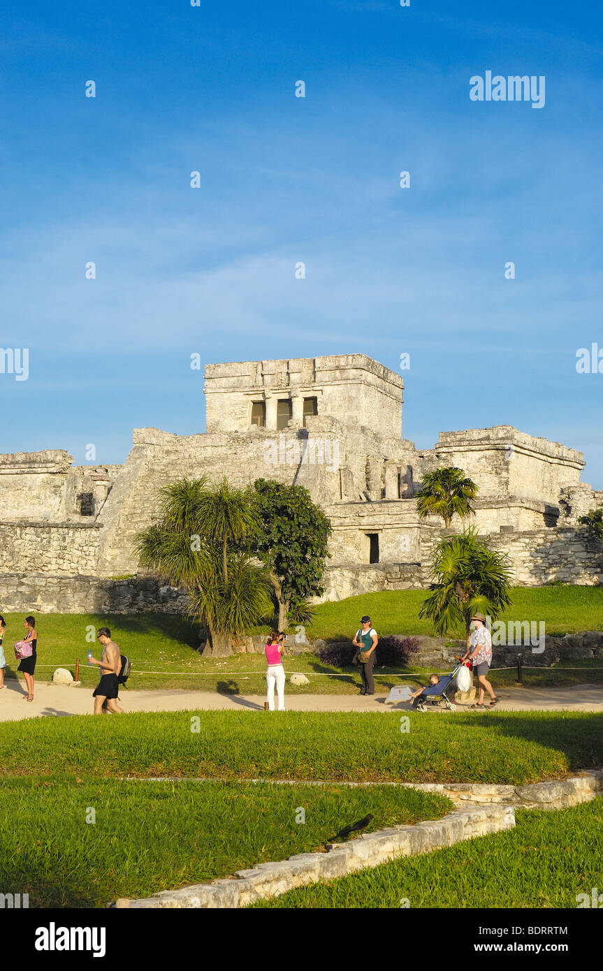 The castle (El Castillo). Mayan ruins of Tulum (1200-1524). Tulum ...