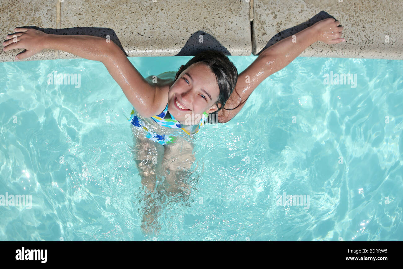 Pretty Sunshine Girl Smiling Sitting High Resolution Stock Photography ...