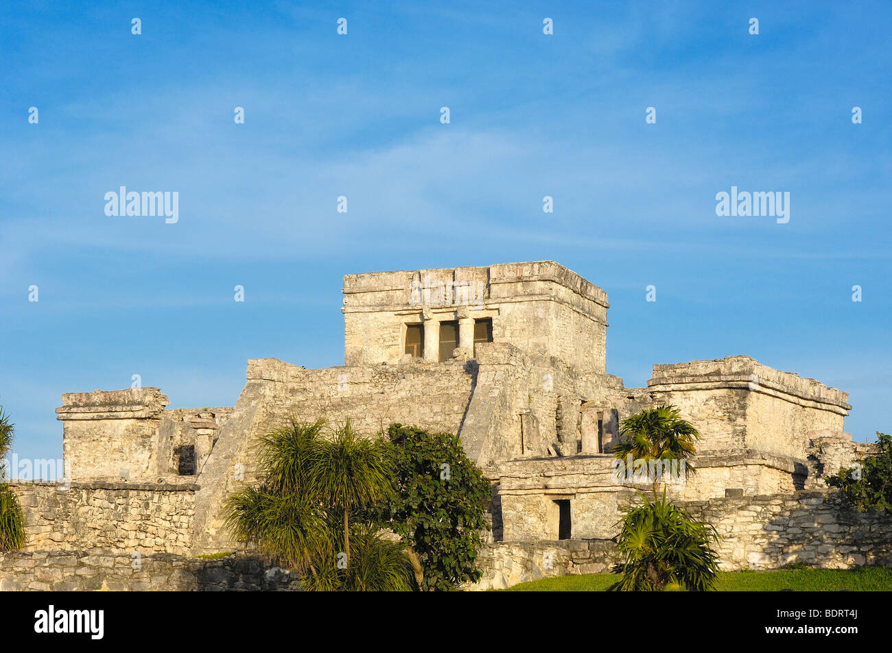 The castle (El Castillo). Mayan ruins of Tulum (1200-1524). Tulum ...