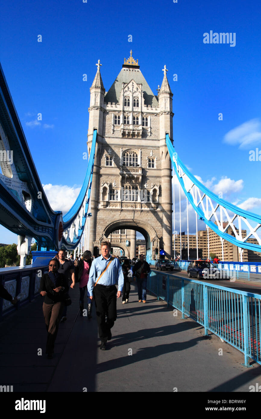 iconic tower bridge of london on a sunny day Stock Photo - Alamy