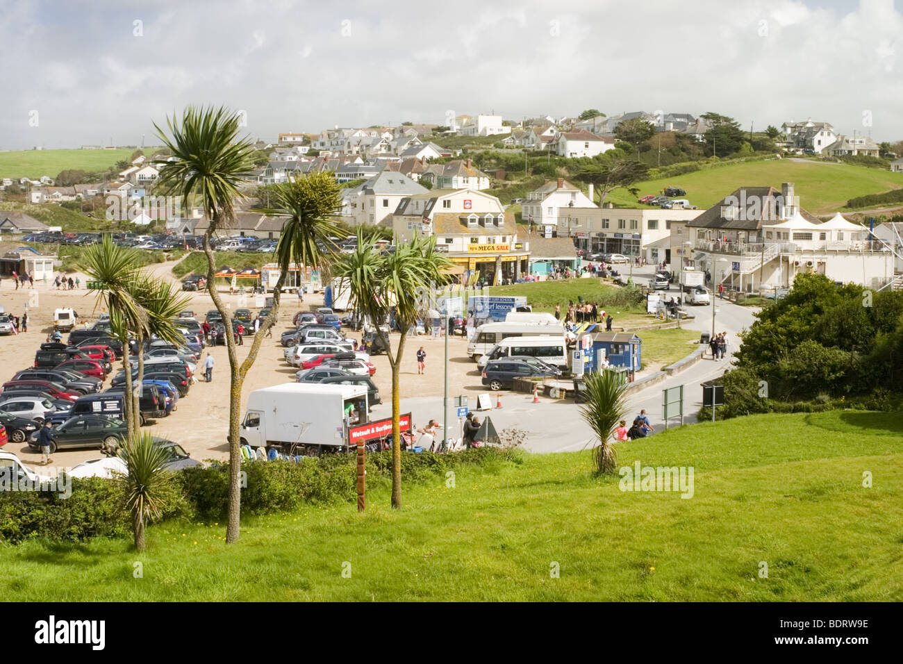 Polzeath cornwall beach hi-res stock photography and images - Alamy