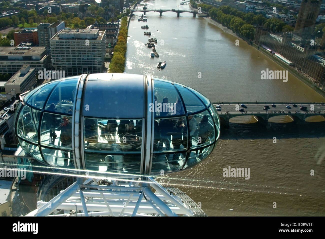 A London Eye glass pod Stock Photo - Alamy