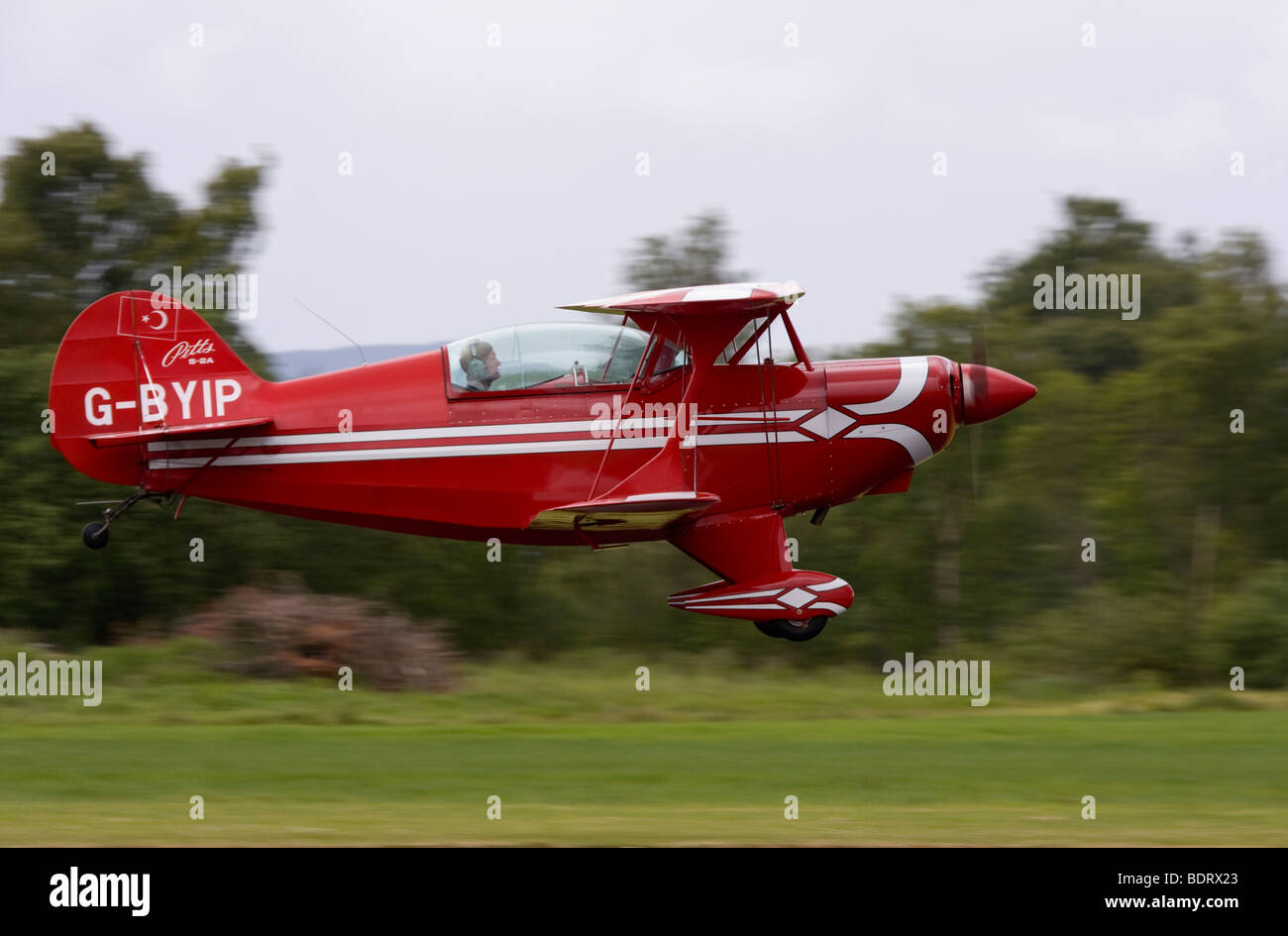 Pitts S-2A Special two seat aerobatic biplane Stock Photo - Alamy