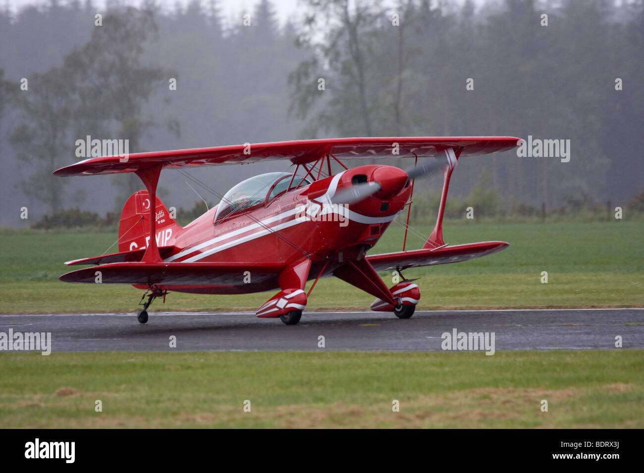 Pitts S-2A Special two seat aerobatic biplane Stock Photo - Alamy