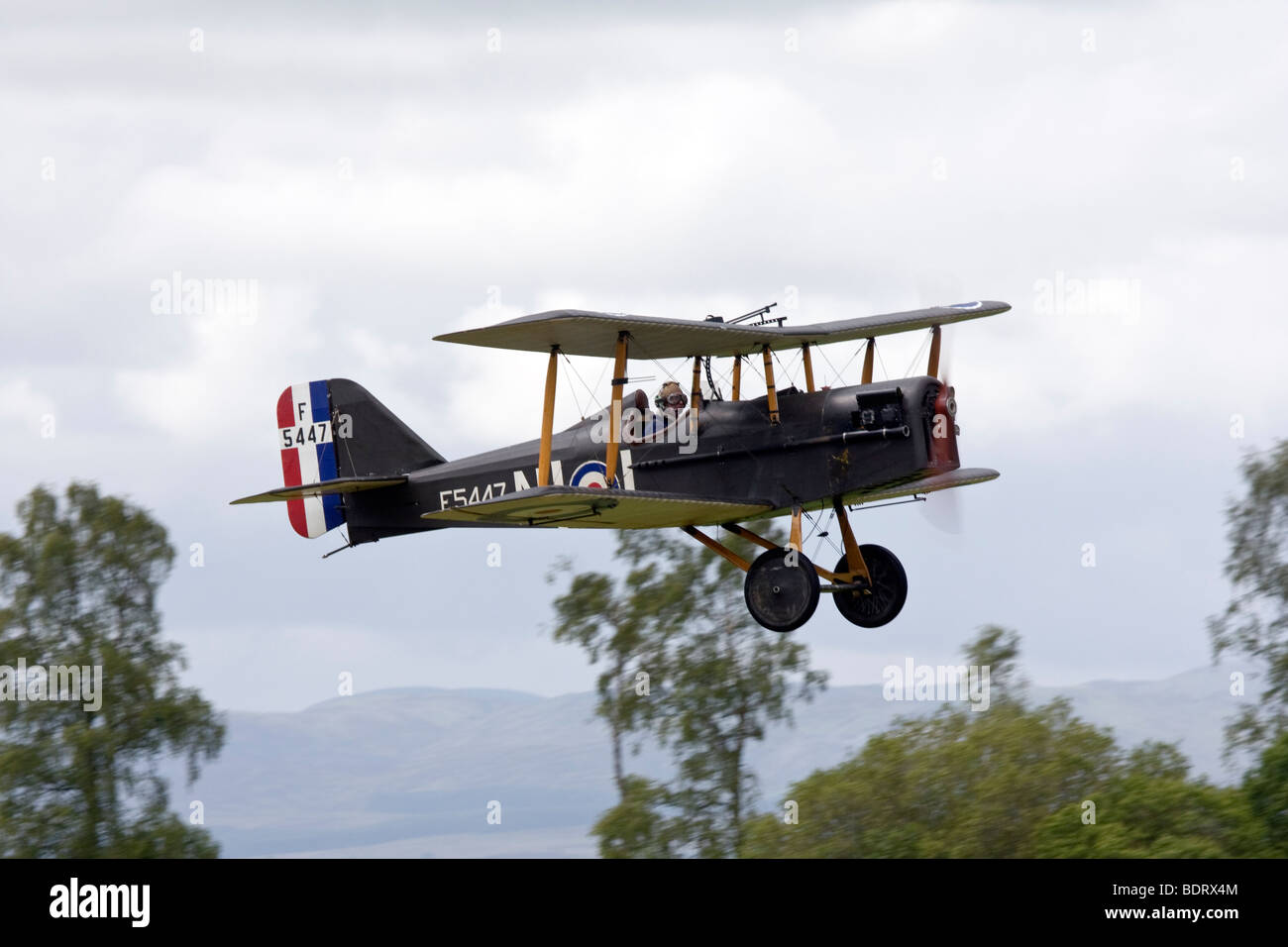 Royal Aircraft Factory SE.5a replica WW1 biplane Stock Photo - Alamy