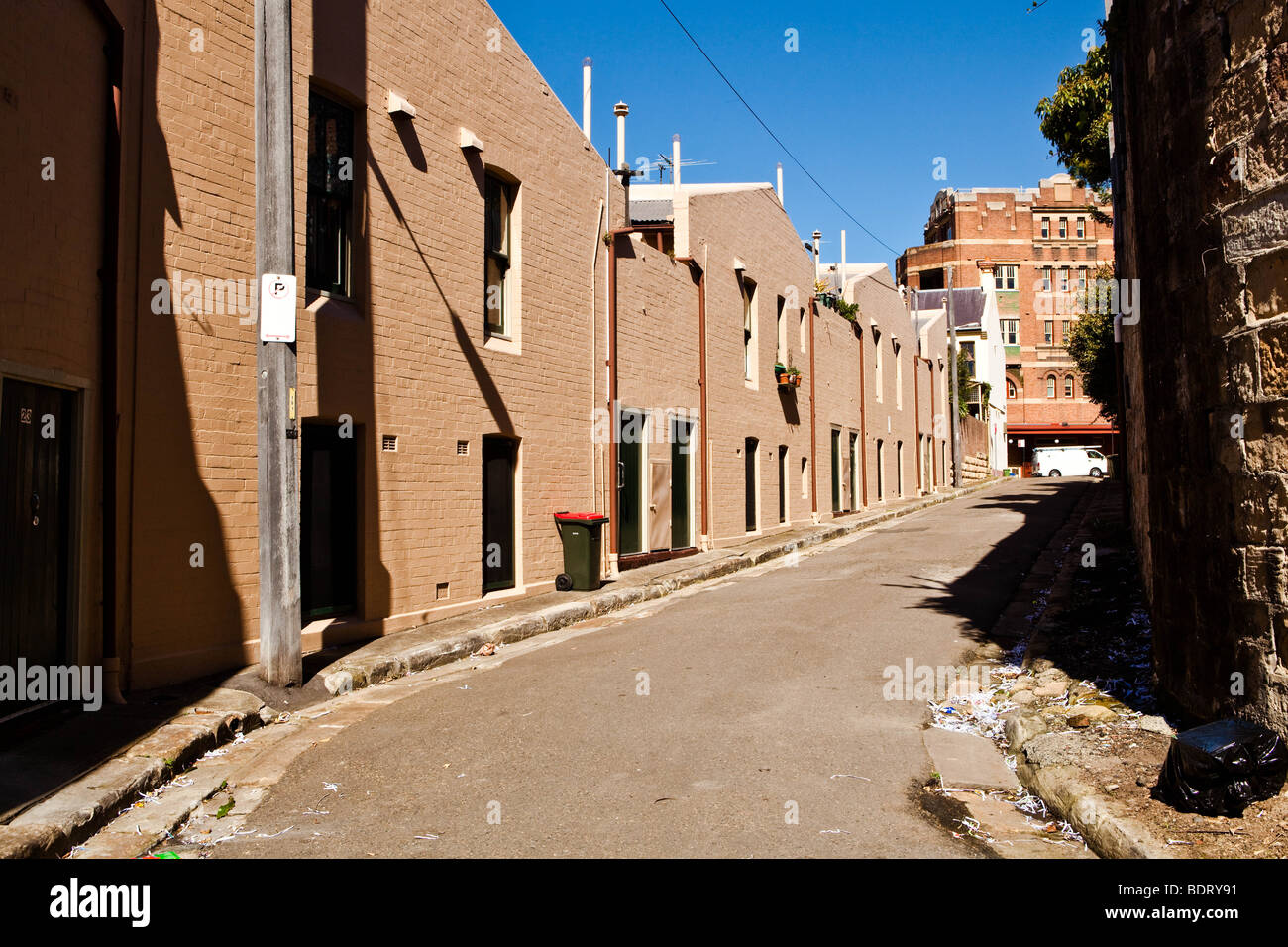 An empty lane in "The Rocks", Sydney Stock Photo - Alamy