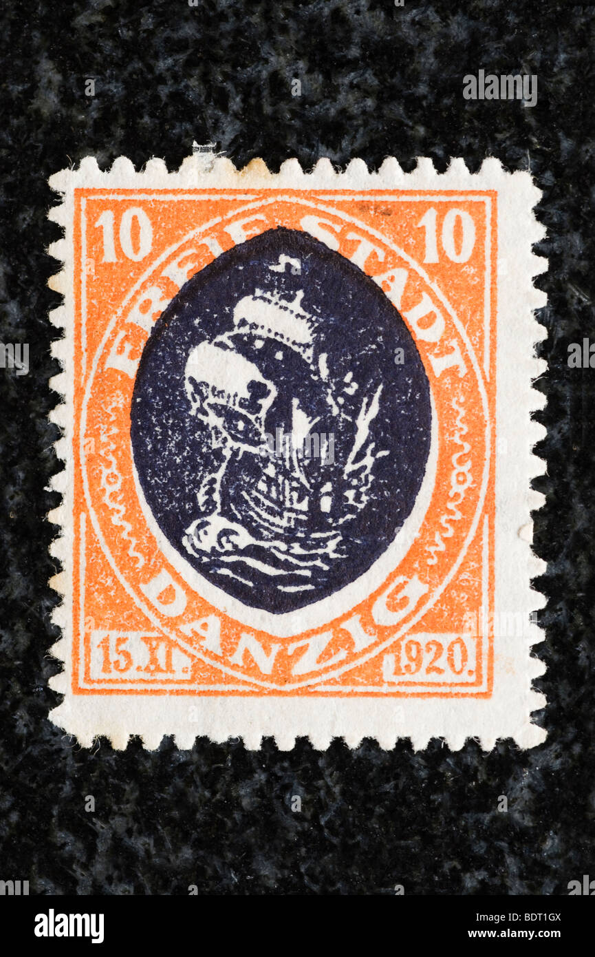 Danzig stamp hi-res stock photography and images - Alamy