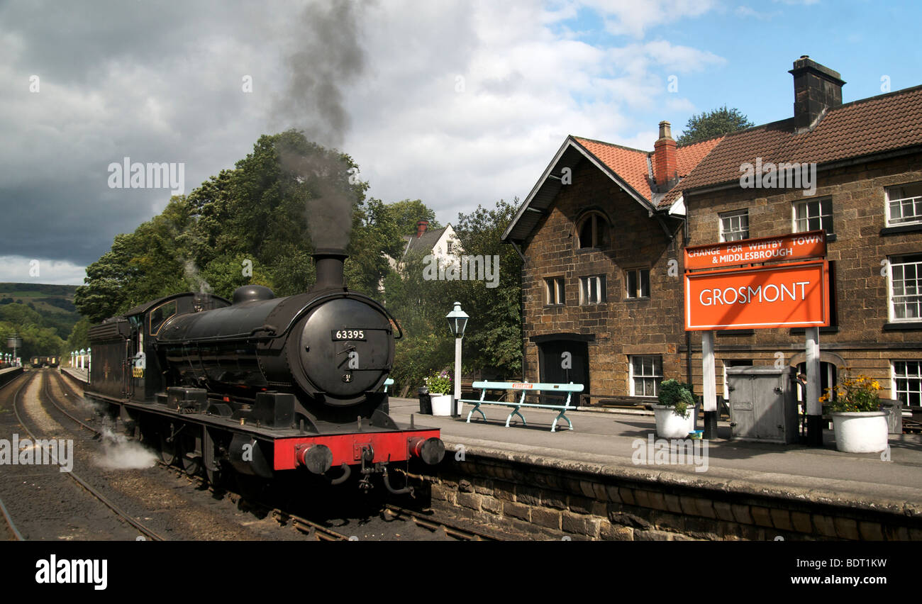 A steam train at Grosmont station North Yorkshire UK Stock Photo - Alamy