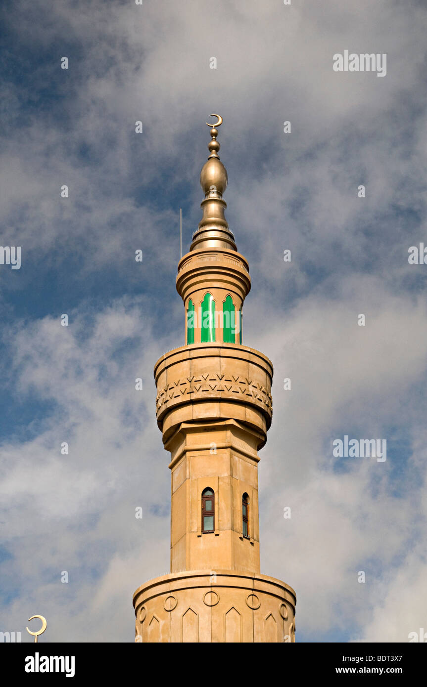 Wolverhampton mosque and its minaret towers on a sunny day Stock Photo ...