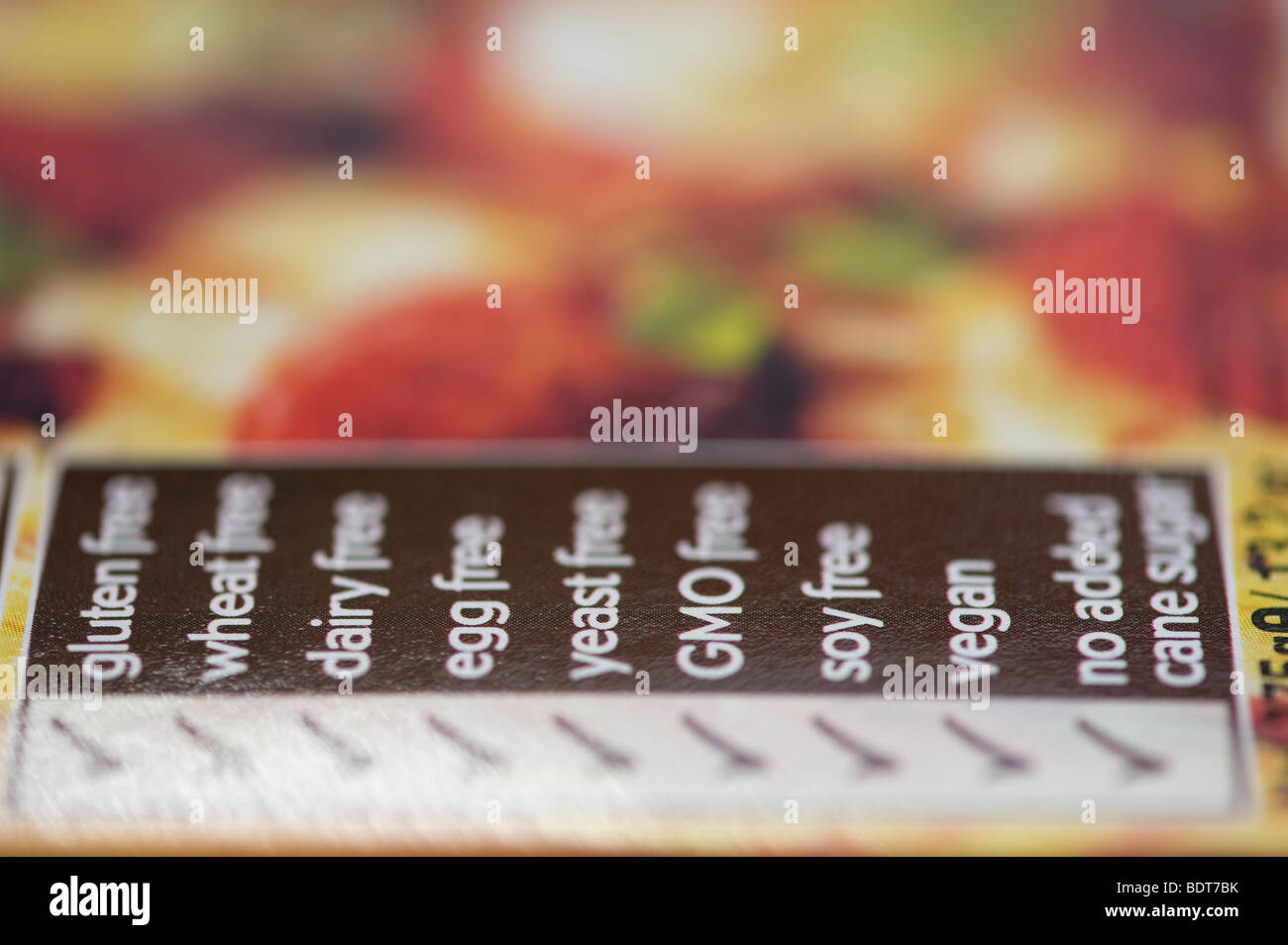 Food infromation label hi-res stock photography and images - Alamy
