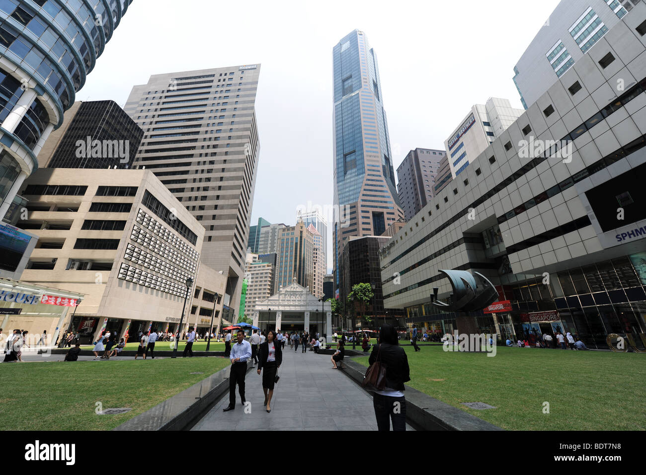 Raffles Place, Singapore Stock Photo - Alamy
