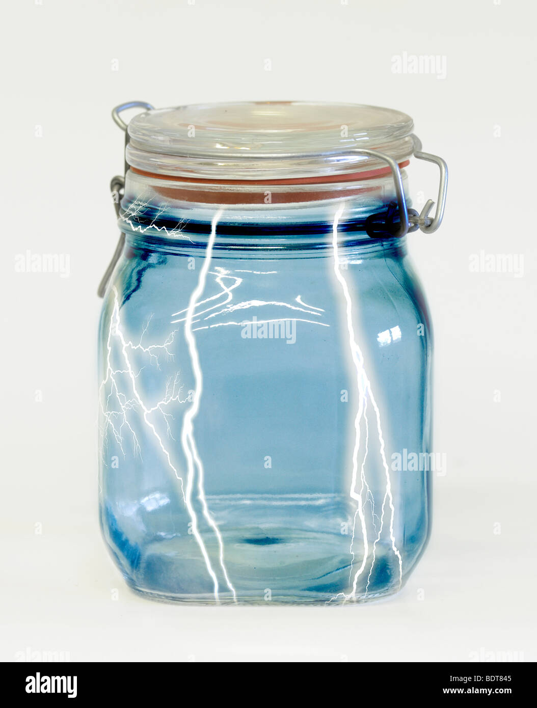 jar filled with lightning Stock Photo - Alamy
