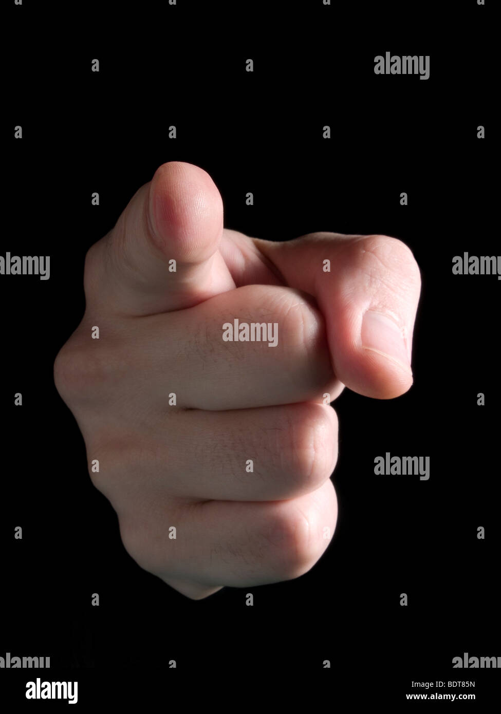 Pointing fist hi-res stock photography and images - Alamy