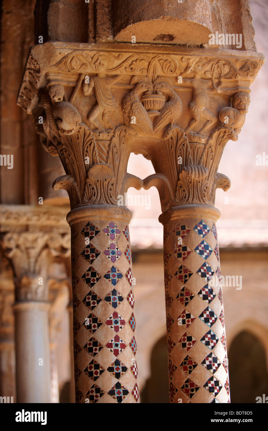 Monreale cathedral column capitals hi-res stock photography and images ...
