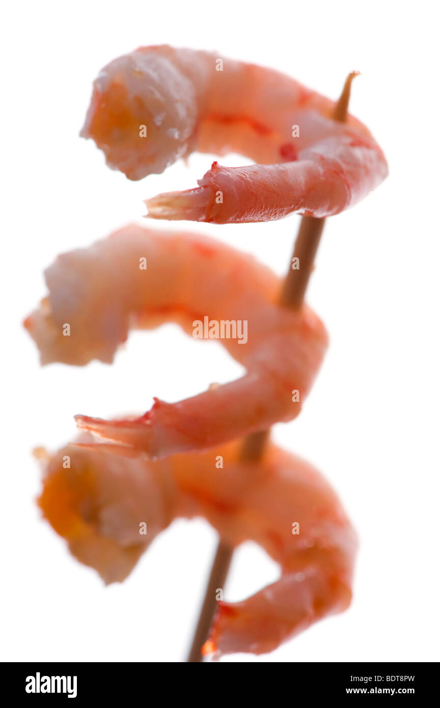 object on white - isolated shrimp close up Stock Photo - Alamy