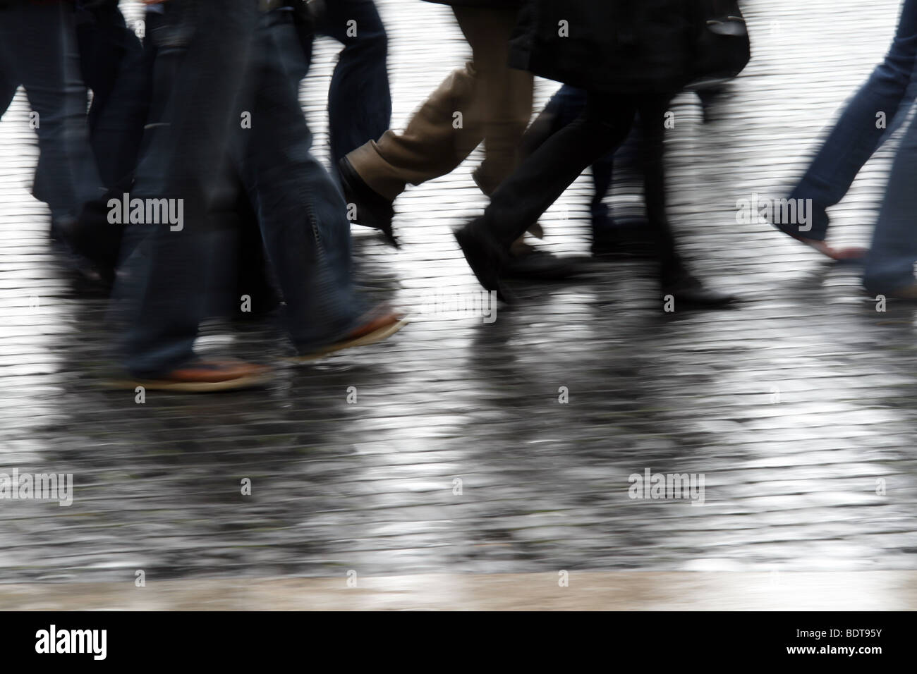 fast speed feet legs walking in street in town Stock Photo - Alamy
