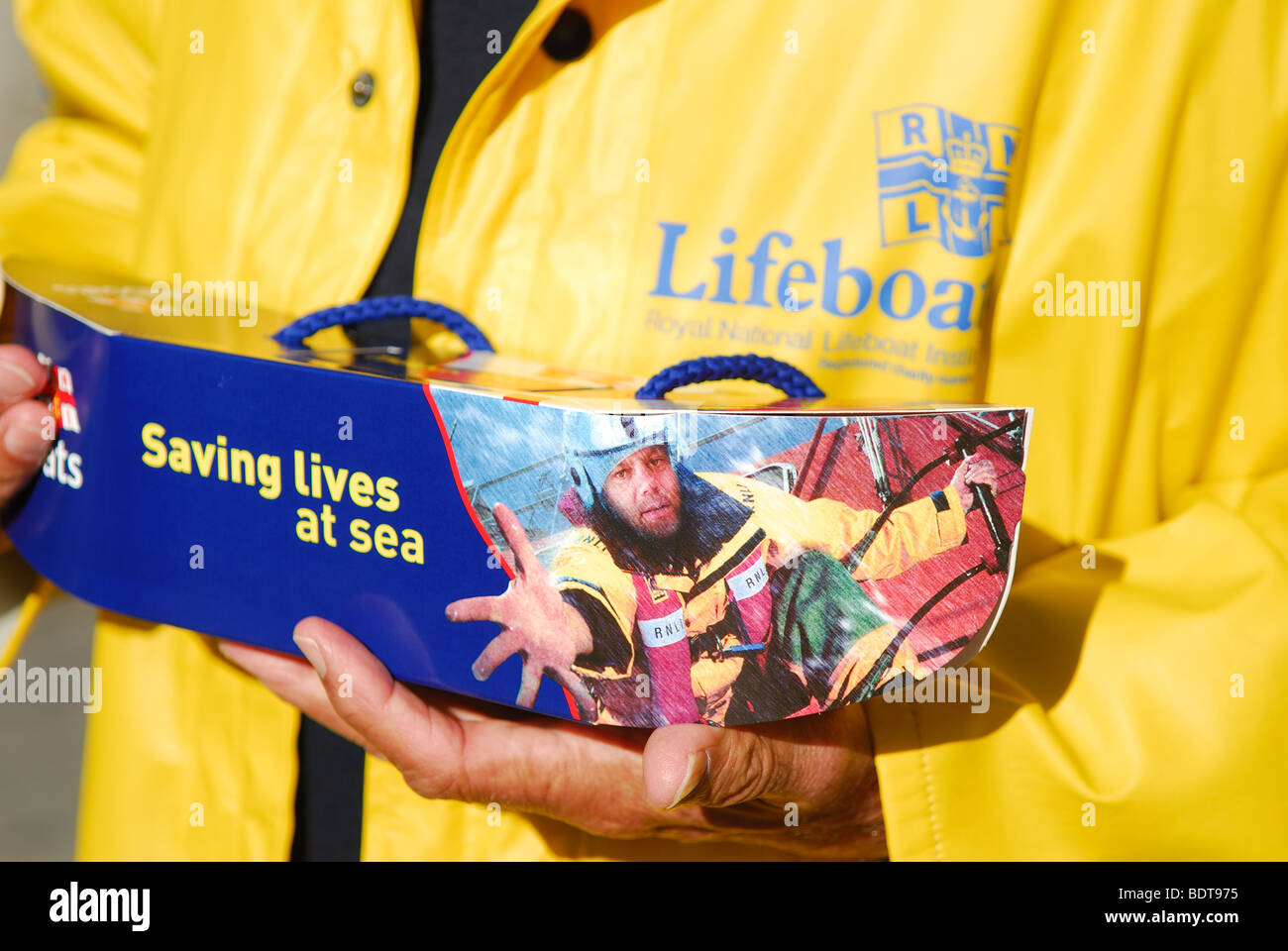 RNLI Fundraising Flag Day Stock Photo - Alamy
