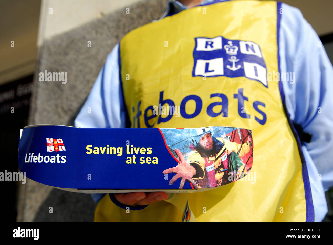 RNLI Fundraising Flag Day Stock Photo - Alamy
