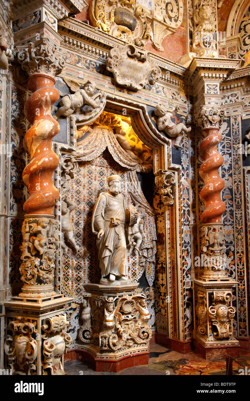 Baroque side chapel in the Cathedral of Monreale - Palermo - Sicily ...