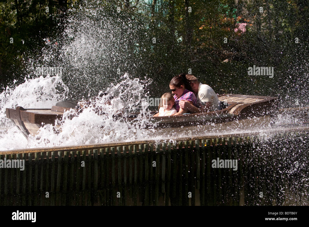 Water Splash Log Flume Ride High Resolution Stock Photography and ...