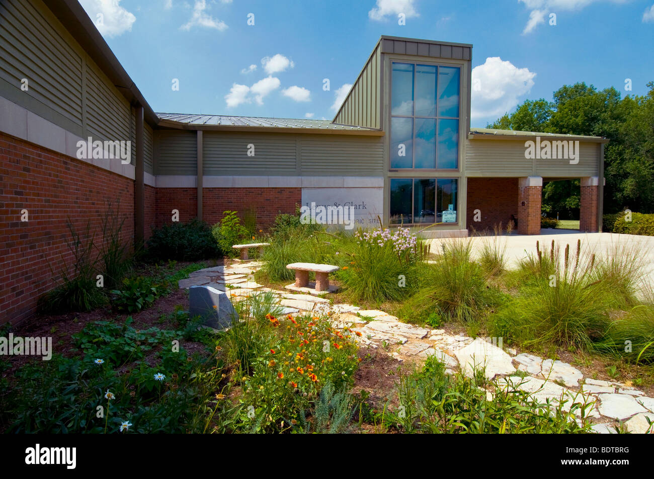 The museum at the Lewis and Clark State Historic Site in Hartford ...