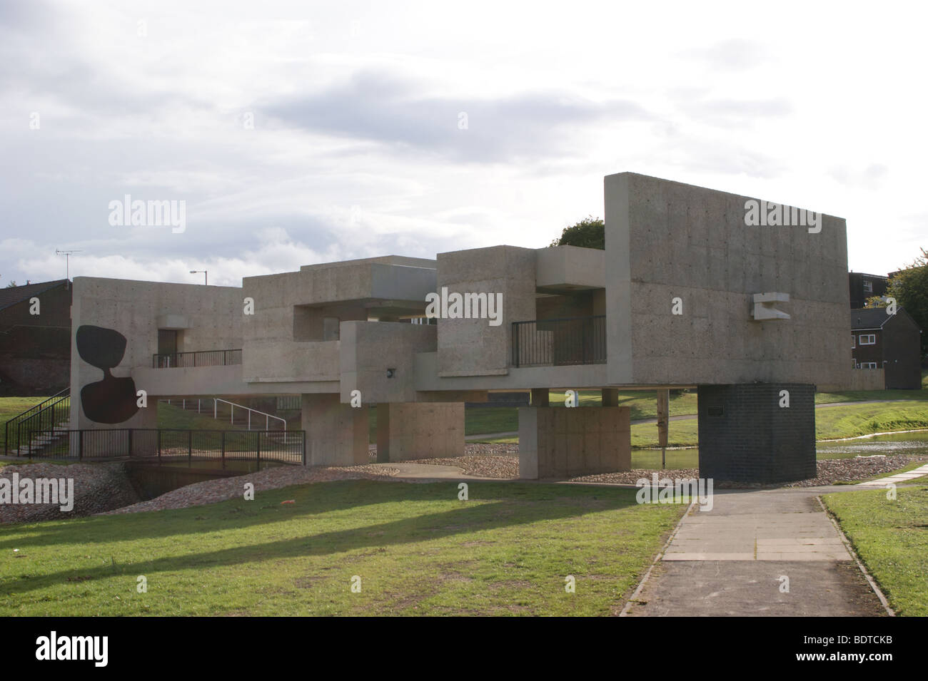 Apollo Pavilion, Peterlee, County Durham, by Victor Pasmore, 1969 Stock ...