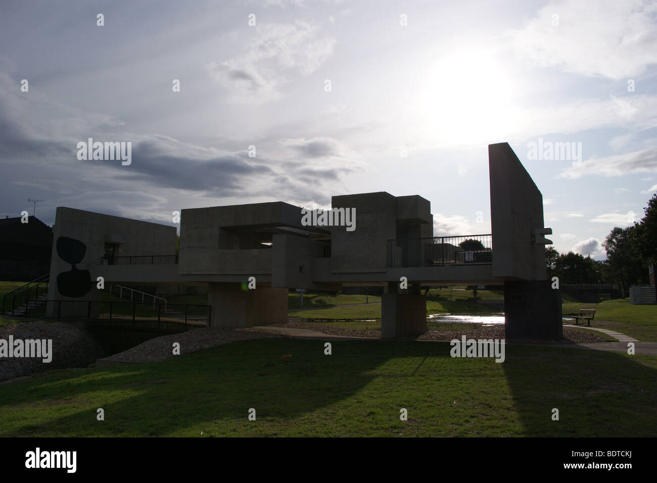 Apollo Pavilion, Peterlee, County Durham, by Victor Pasmore, 1969 Stock ...