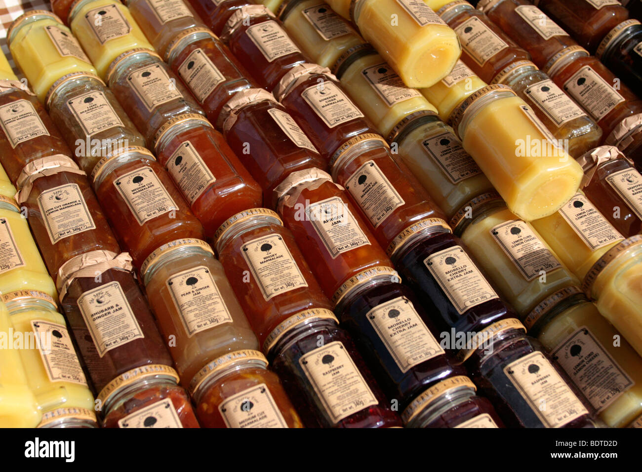 Jam jars display market hi-res stock photography and images - Alamy