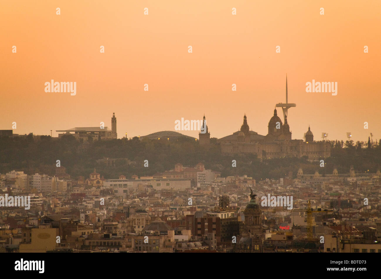 Monjuic mountain in Barcelona, Spain Stock Photo - Alamy