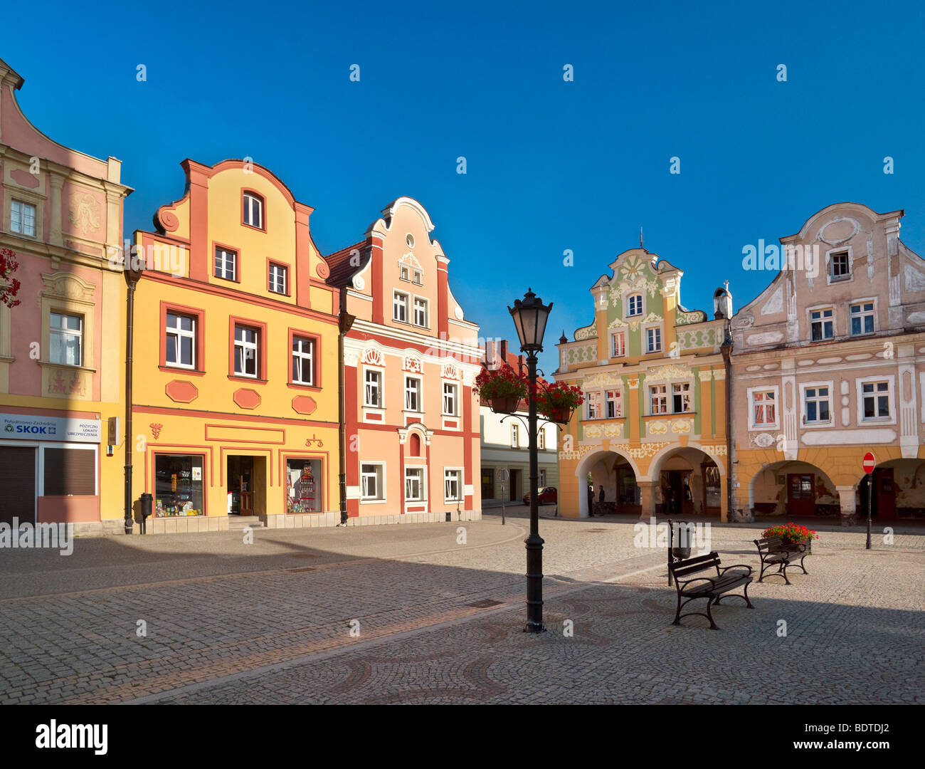 Market square in Ladek Zdroj, Poland Stock Photo - Alamy