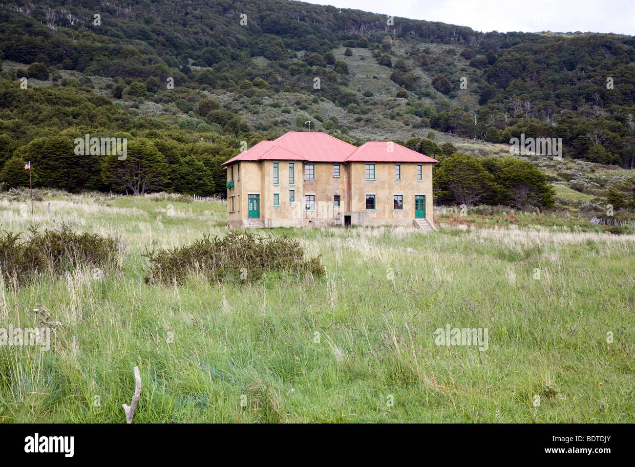 Historic Wulaia Bay with restored residence and radio station Chilean ...