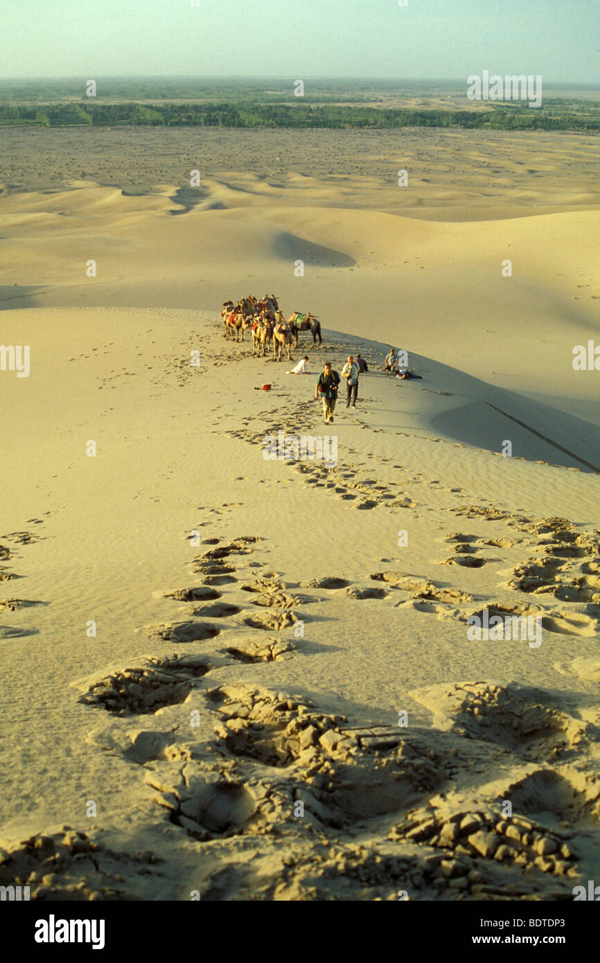 silk road, china, xinjiang, taklimakan desert Stock Photo - Alamy