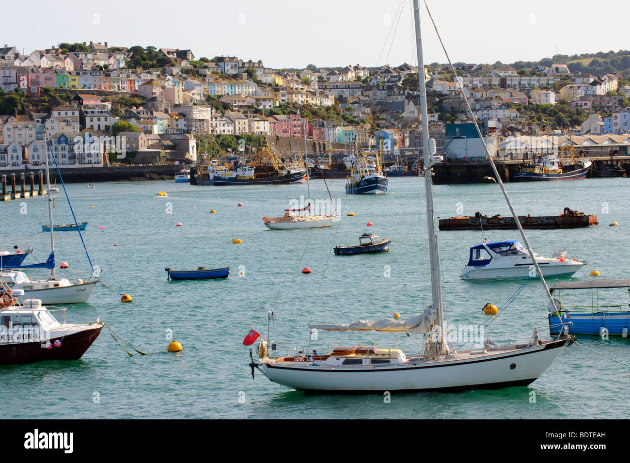 Brixham Harbour in Devon, England Stock Photo - Alamy