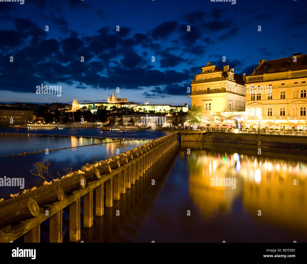 Prague night dark evening czech republic hi-res stock photography and ...