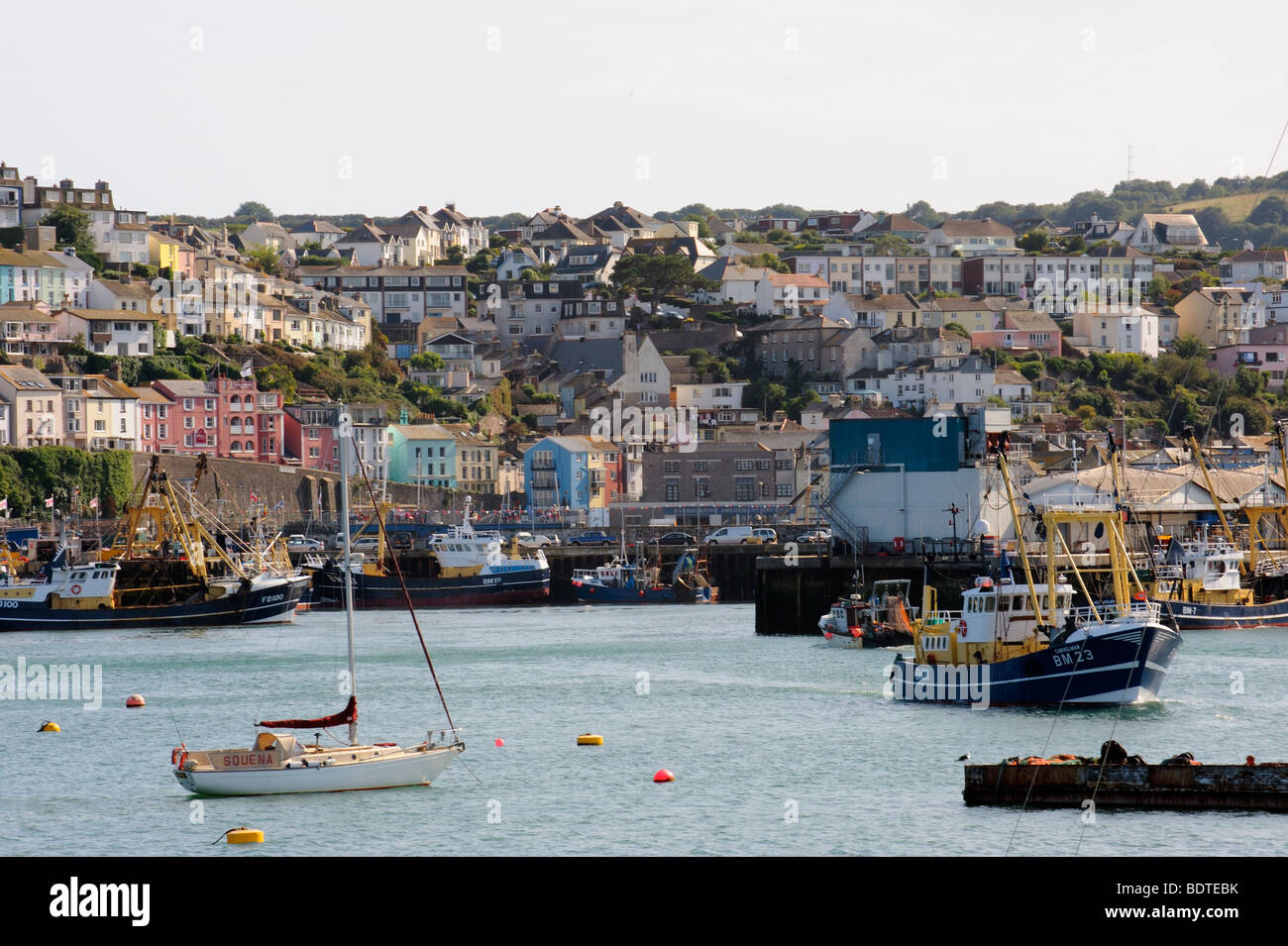 Brixham Harbour in Devon, England Stock Photo - Alamy
