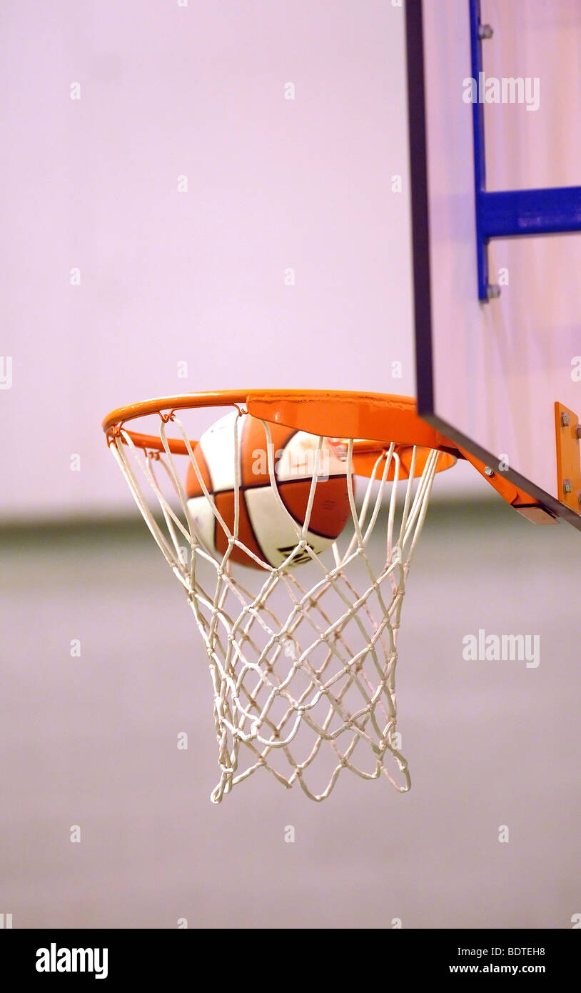 BASKETBALL HOOP AND BALL Photo by Alan Edwards Stock Photo - Alamy