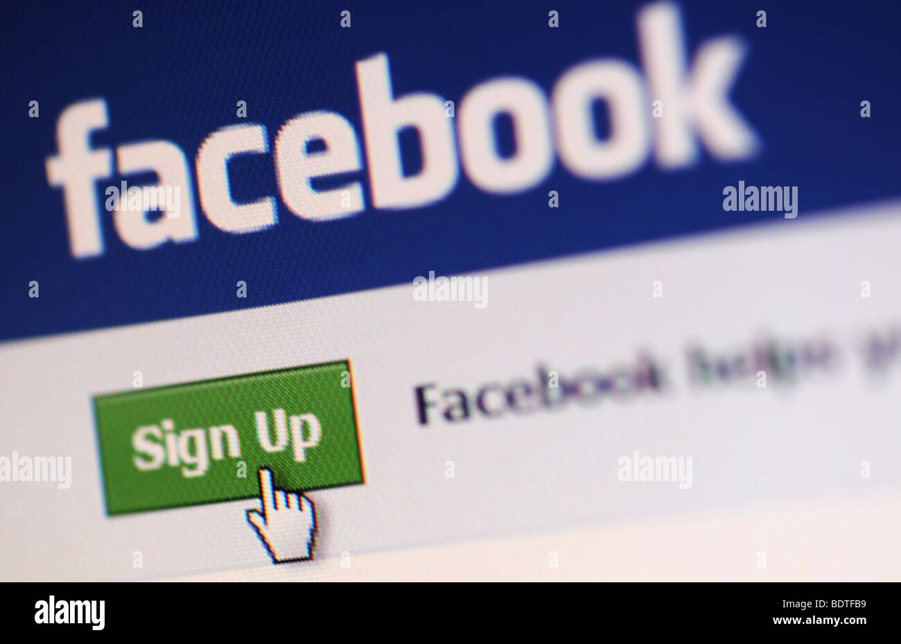 Facebook screen grab hi-res stock photography and images - Alamy