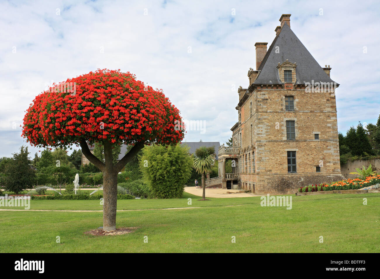 Chateau Montgomery, Ducey, Normandy, France Stock Photo - Alamy