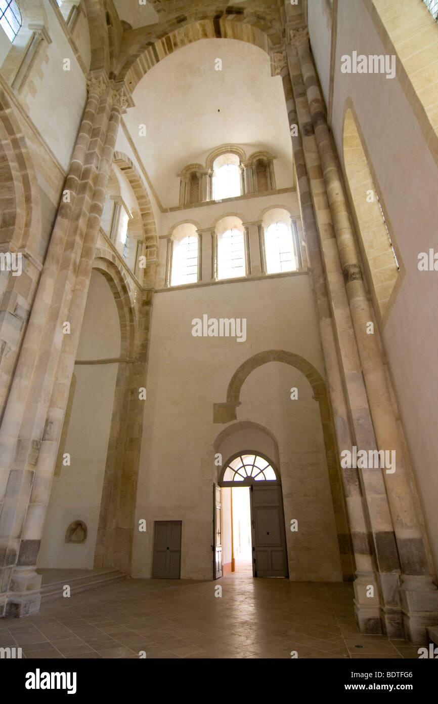 Interior of abbey of Cluny Stock Photo - Alamy