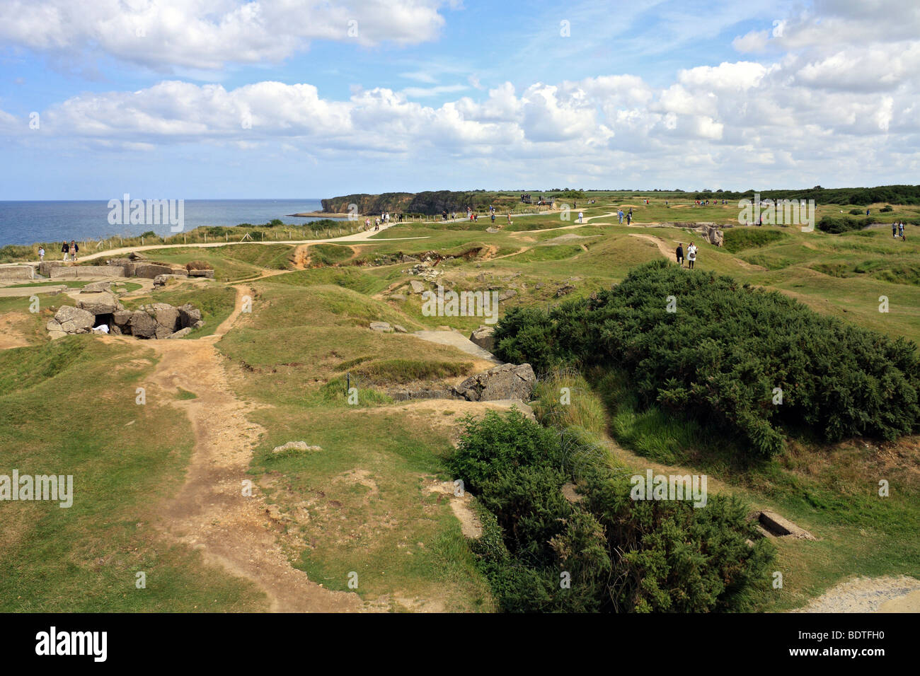 Pointe du Hoc, Normandy France. German battery captured by US Rangers ...