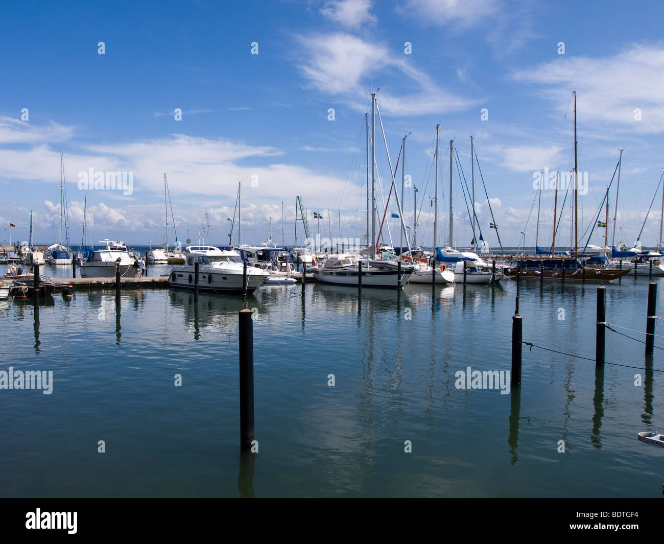 The Oresunde yacht harbour in Båstad, Sweden Stock Photo - Alamy