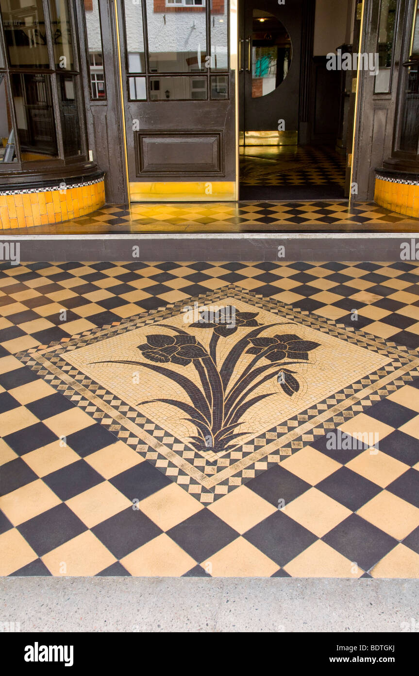 The entrance to the 'Daffodil' Restaurant, Cheltenham, Gloucesteshire ...